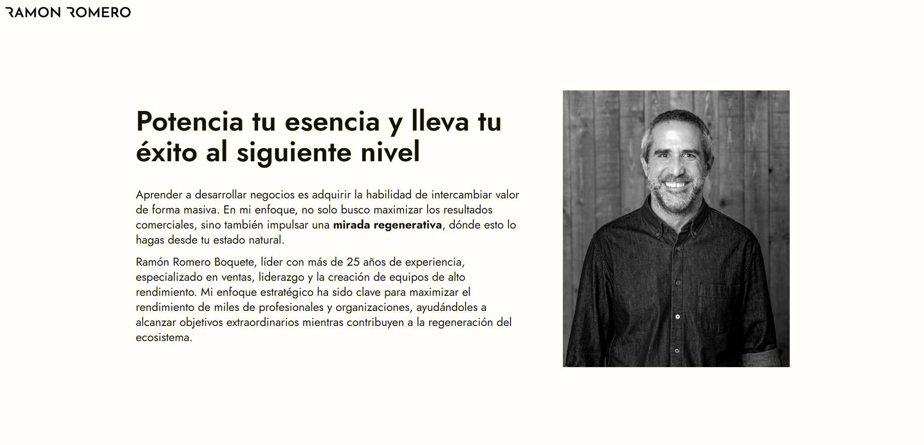 Potencia tu esencia y lleva tu éxito al siguiente nivel - Ramón Romero